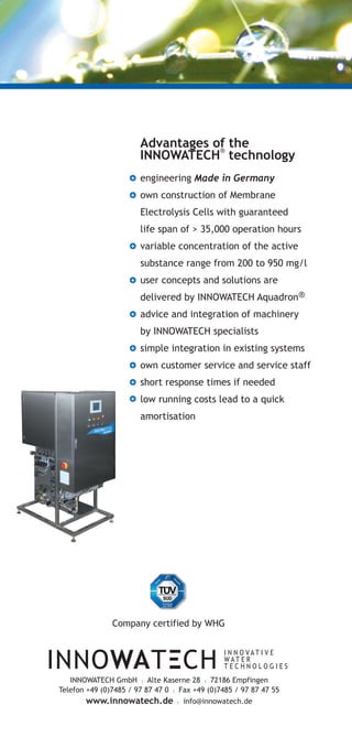 ECA Technology - Innovative Water Technologies | PDF