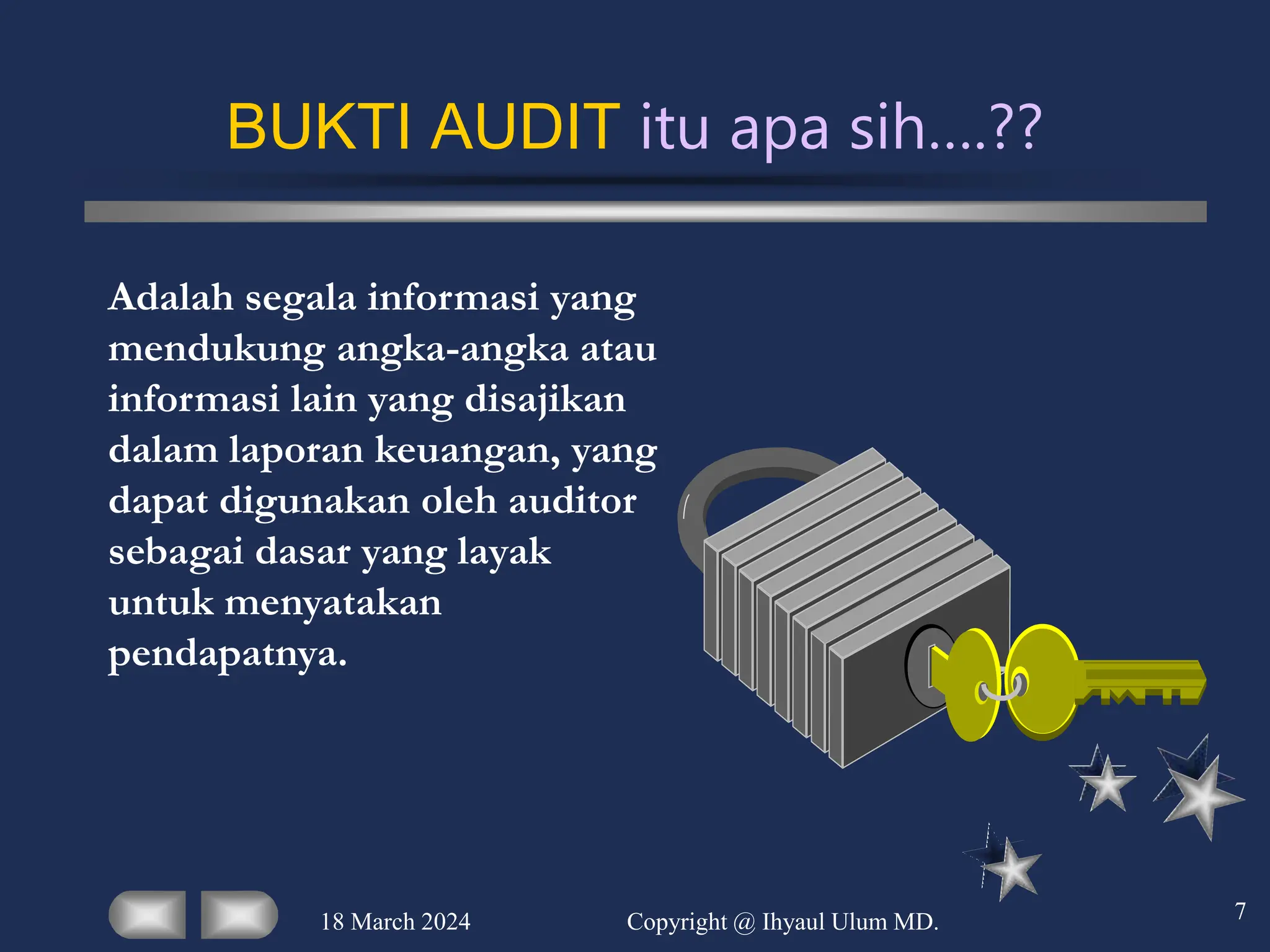 tujuan audit bukti audit dan prosedur audit | PPT