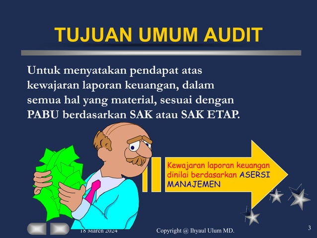 tujuan audit bukti audit dan prosedur audit | PPT