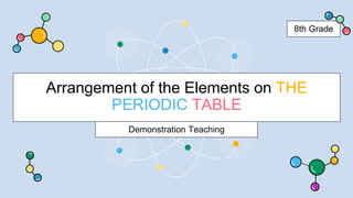 lesson on the arrangement of periodic table | PPTX