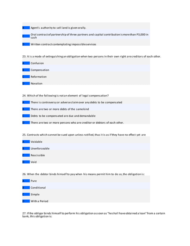 168472356 sample-oblicon-mcqs | DOCX | Law