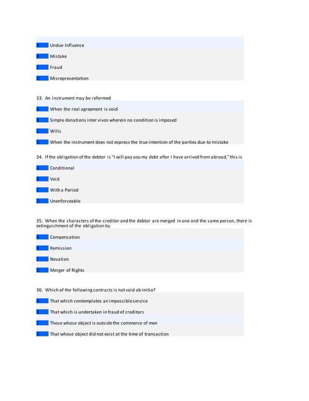 168472356 sample-oblicon-mcqs | DOCX | Law