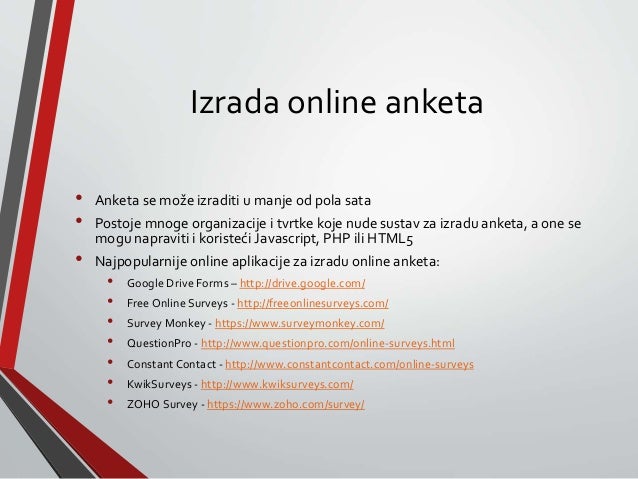 Online anketiranje
