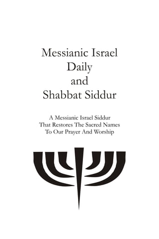 Natzarine Shabbat Siddur | PDF