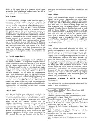 “The Lesson from Enron Case - Moral and Managerial Responsibilities” | PDF
