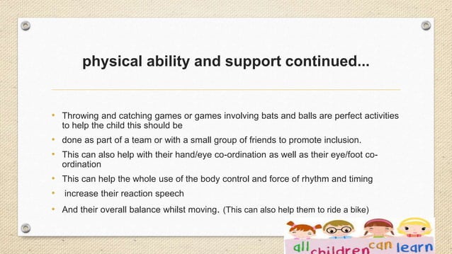 Supporting school children with Dyspraxia | PPT