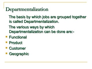 organisational structure | PPT