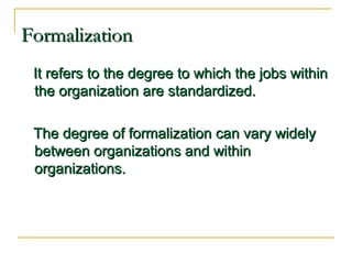organisational structure | PPT
