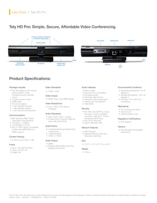 DataSheet-telyHDPro | PDF | Computer Peripherals | Computing