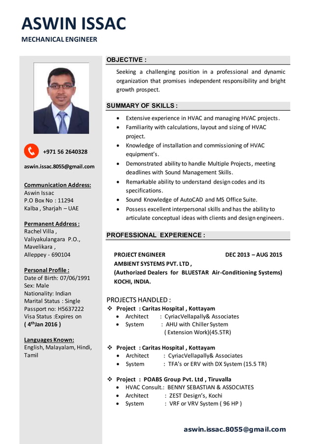 Aswin Issac - CV | PDF