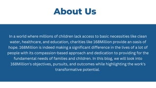 168 Million Lives Impacted: A Non-Profit's Relentless Pursuit to ...