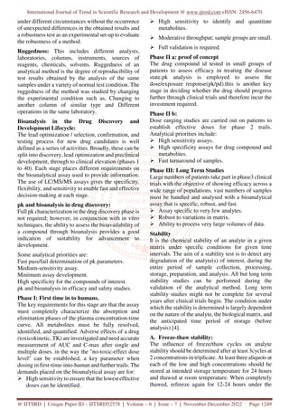 Review on Bioanalytical Method Development in Human Plasma | PDF