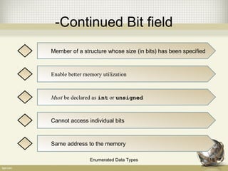 Enumerated data types in C | PPT