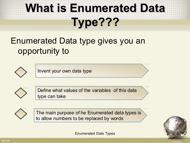Enumerated Data Types In C