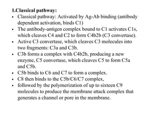 Complement system in human body immunity | PPT