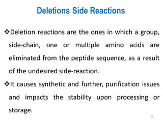 Side Reactions in Peptide Synthesis: Solution and Solid phase synthesis ...