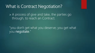 Contract Negotiation | PPTX