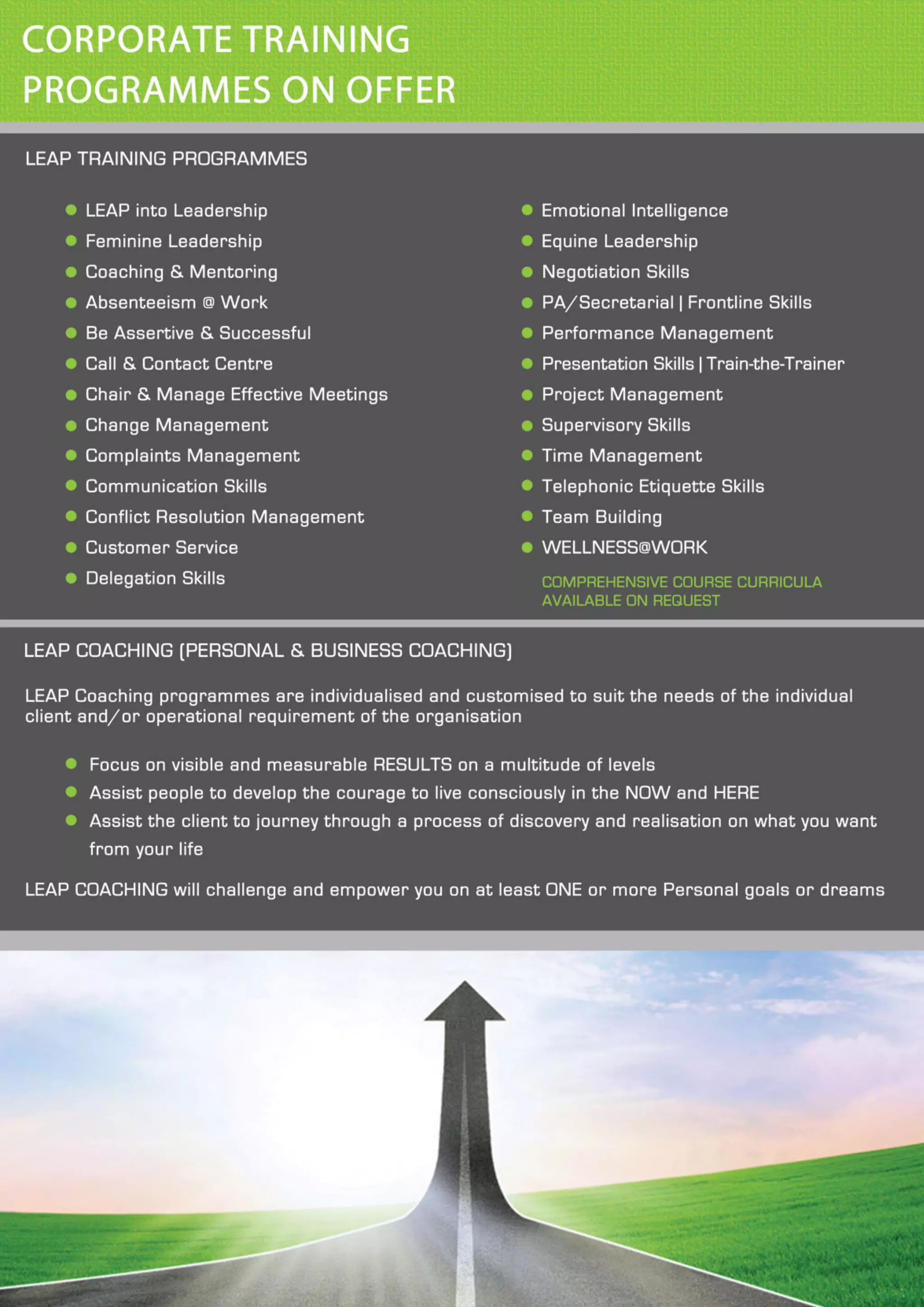 LEAP Training Company Profile 2015 | PDF
