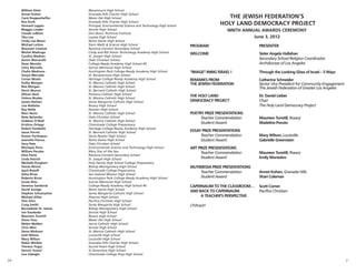 The HLDP Annual Student Award Ceremony Program 2012 | PDF