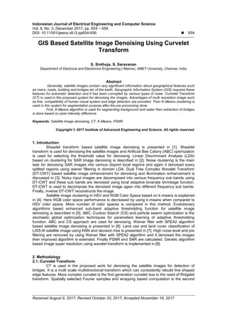 16 9252 eeem gis based satellite image denoising (edit ari) | PDF
