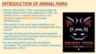 Animal Farm as as satire. | PPTX