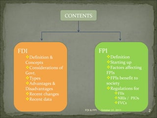 Fdi Fpi | PPT