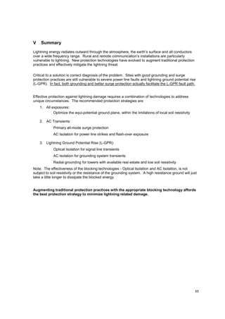 Lightning Protection Considerations for Wired Systems | PDF
