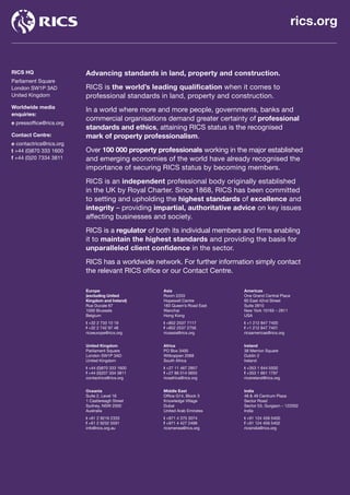 Appointing a Project Manager as per RICS | PDF