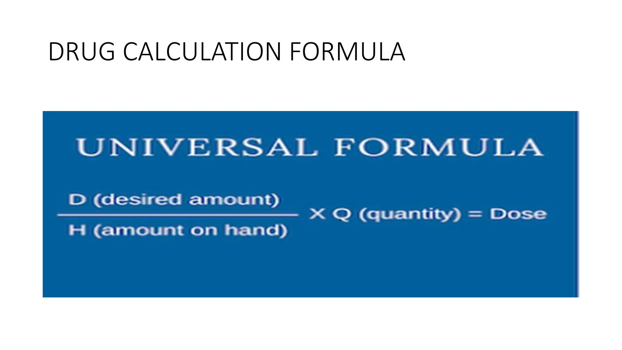 Drug Calculation/Basic Drugs Calculation.pptx