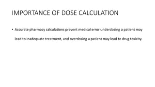Drug Calculation/Basic Drugs Calculation.pptx