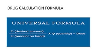 Drug Calculation/Basic Drugs Calculation.pptx