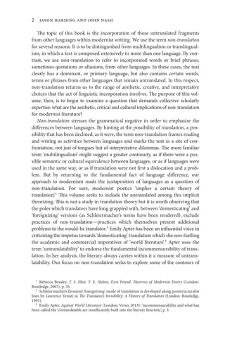 Modernism And Nontranslation Harding Jasonnash John | PDF
