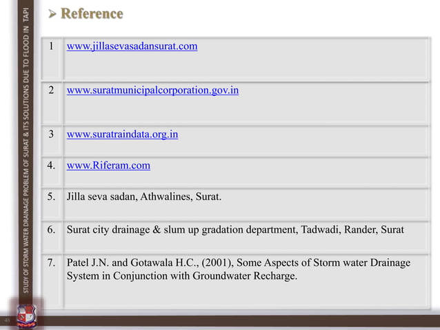 Storm water drainage problem of Surat city & its solutions due to flood ...