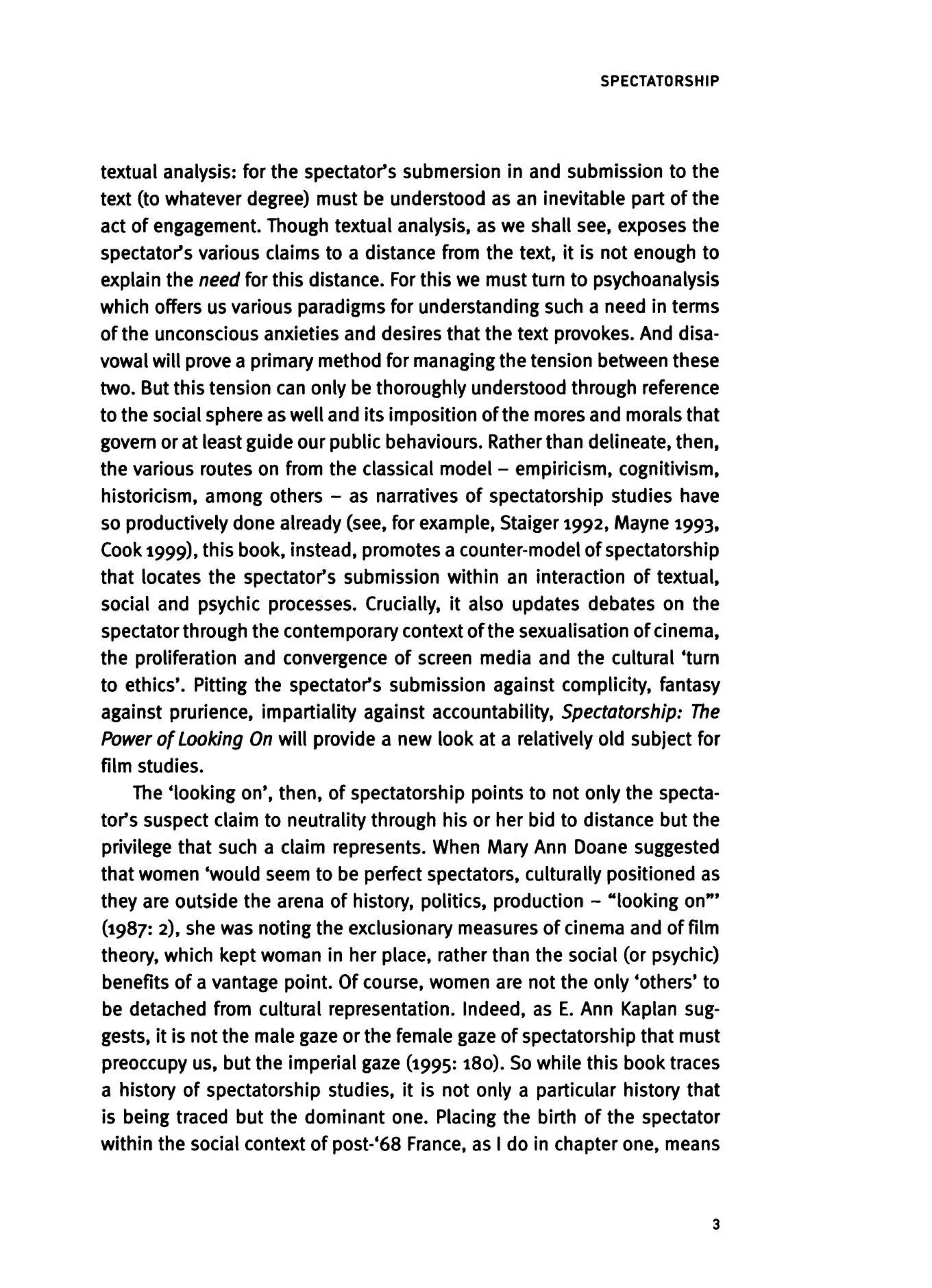 Spectatorship The Power Of Looking On Michele Aaron | PDF