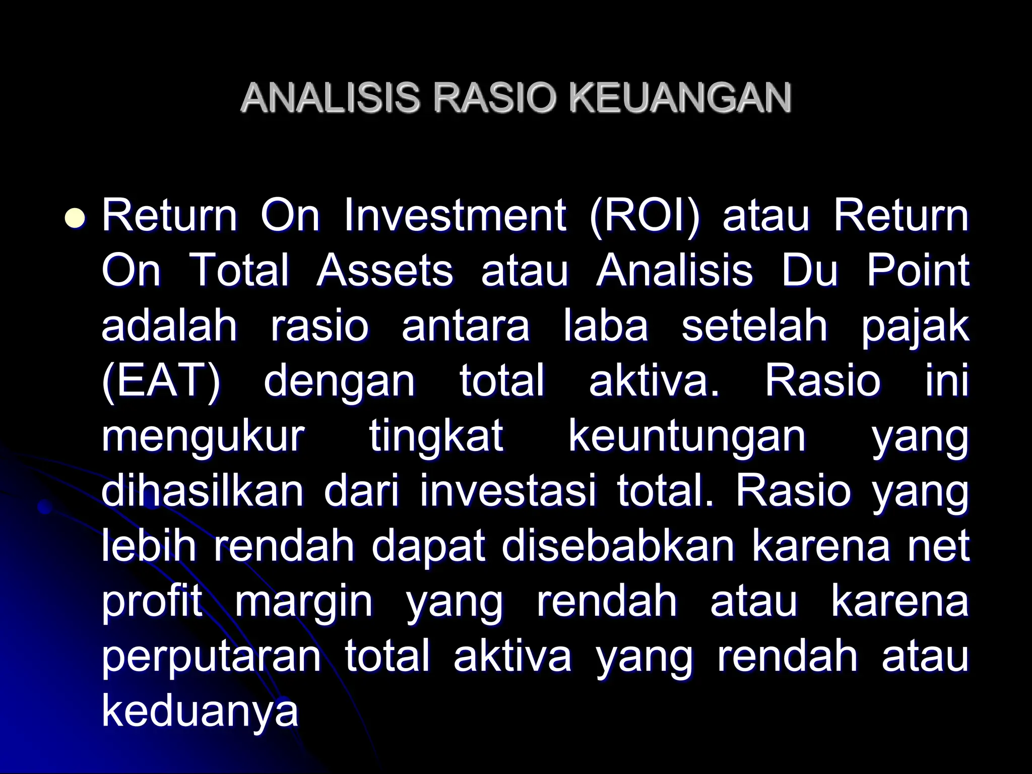 Analisis rasio keuangan manajemen keuangan | PPT