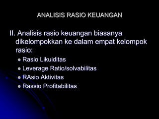 Analisis rasio keuangan manajemen keuangan | PPT