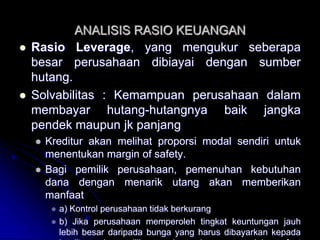 Analisis rasio keuangan manajemen keuangan | PPT