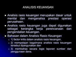 analisis rasio keuangan (Likuid,profit,aktivitas,solva) | PPT