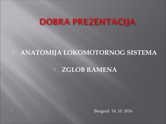 2. ZGLOB RAMENA | PPT