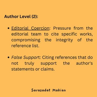 Good Citation Behaviour: Avoiding Citation Manipulation | PDF