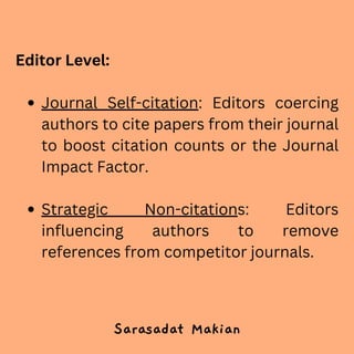 Good Citation Behaviour: Avoiding Citation Manipulation | PDF