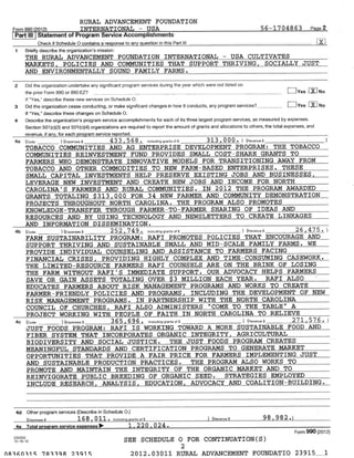 2012 990 Form - part 1 | PDF