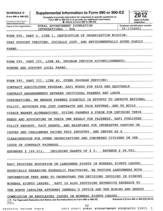 2012 990 Form - part 2 | PDF