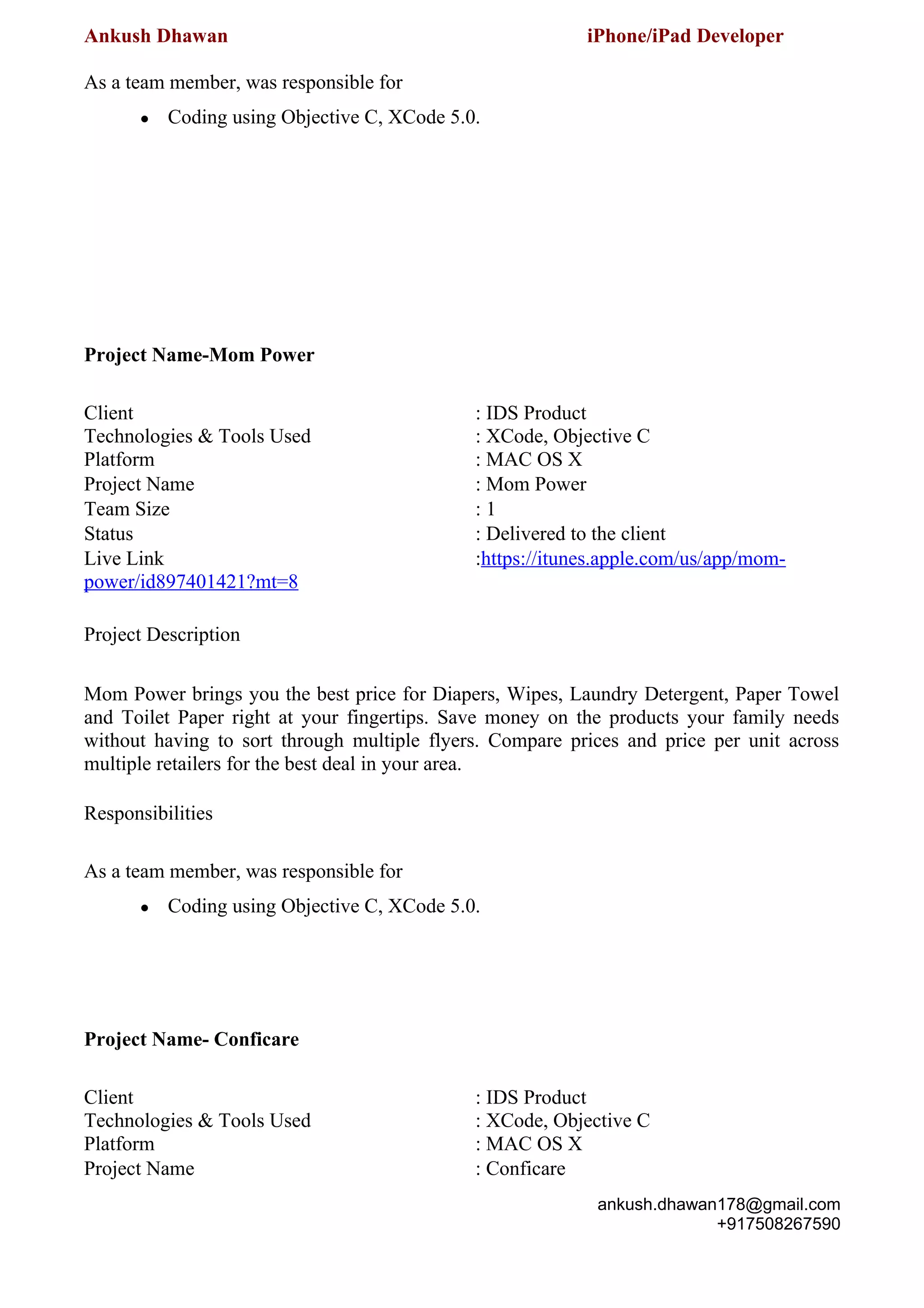 iPhone Developer_ankush | PDF