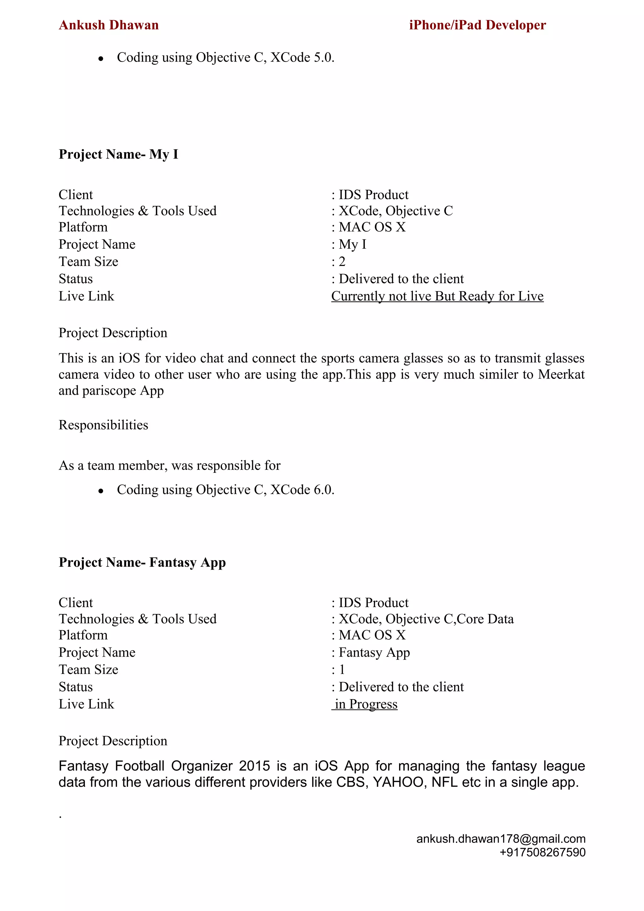 iPhone Developer_ankush | PDF