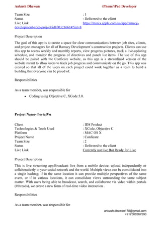 iPhone Developer_ankush | PDF