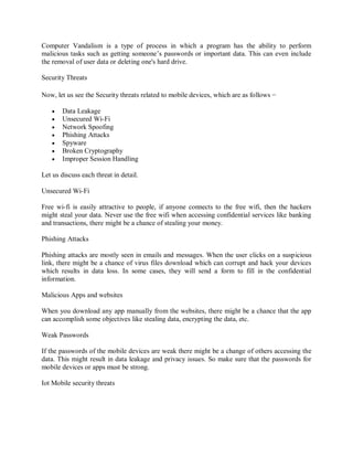 cybersecurity mobile and wifi NET devices | PDF