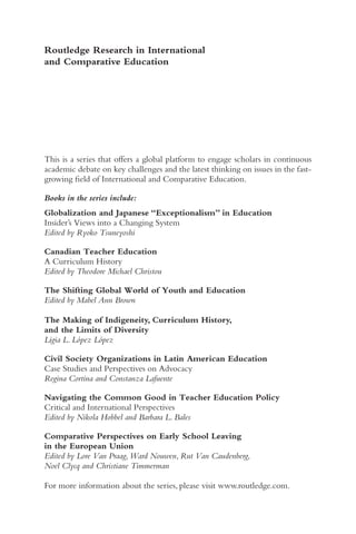 Comparative Perspectives On Early School Leaving In The European Union ...