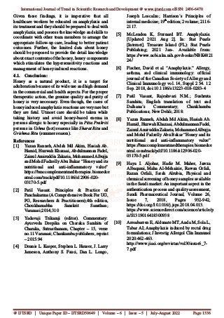 Anaphylaxis Reaction Caused by Honey Based Enema A Case Report | PDF