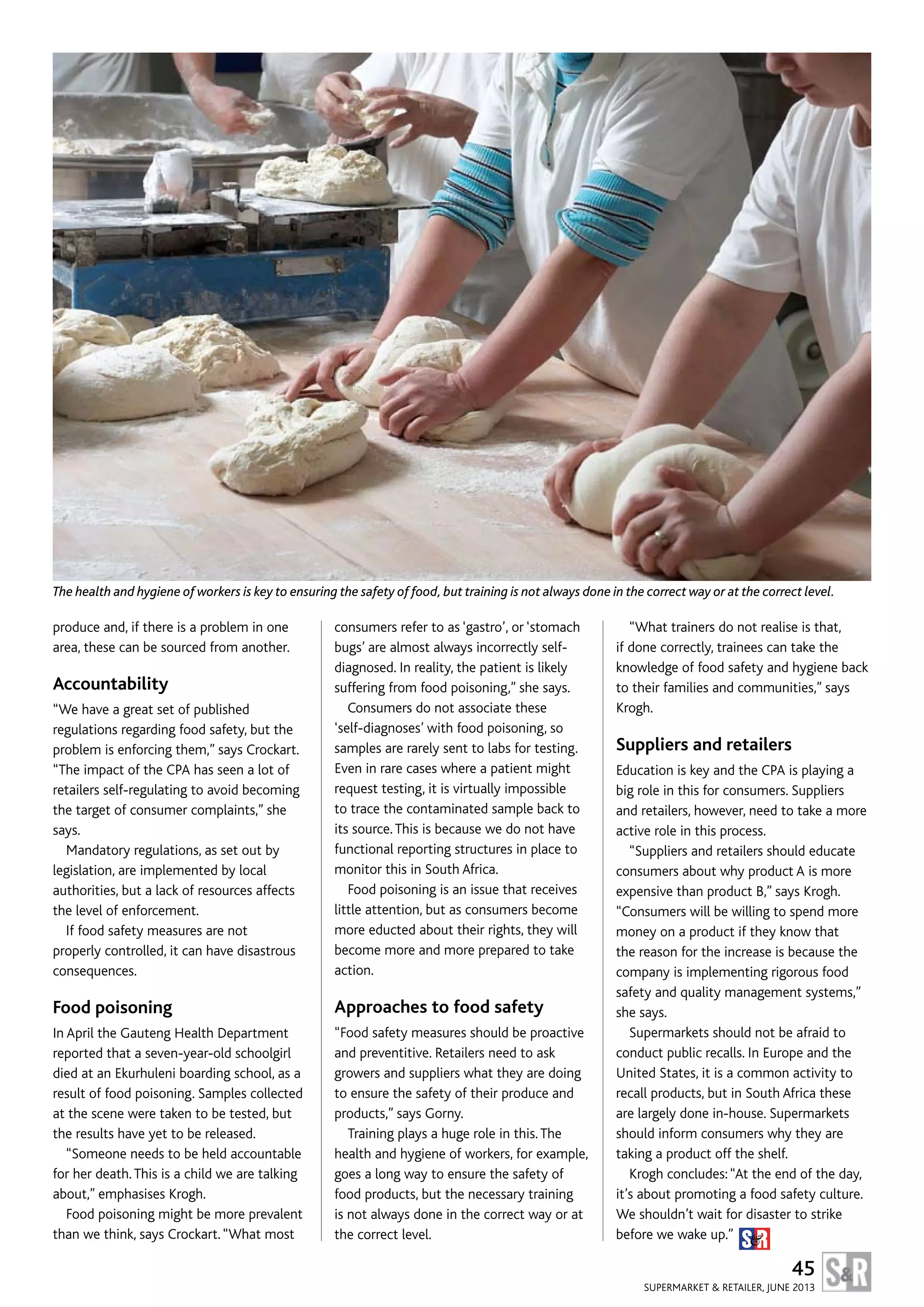 S&R June 2013 Food safety | PDF